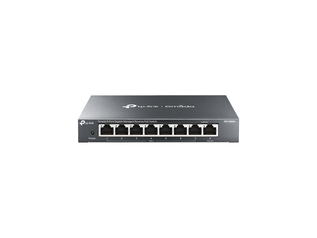 TP-Link RP108GE, 8-Port Gbt Reverzny PoE switch - ATRIA.SK