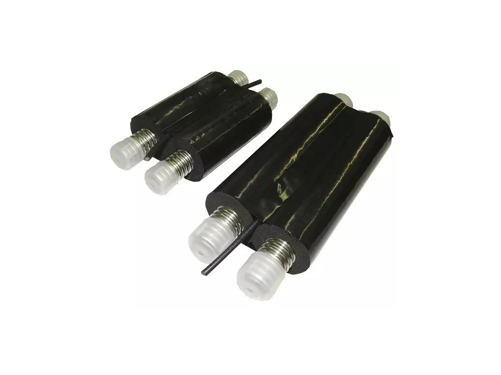 Nerezové potrubie v kaučukovej izolácii dvojité s káblom - 2x pr. 16 ...