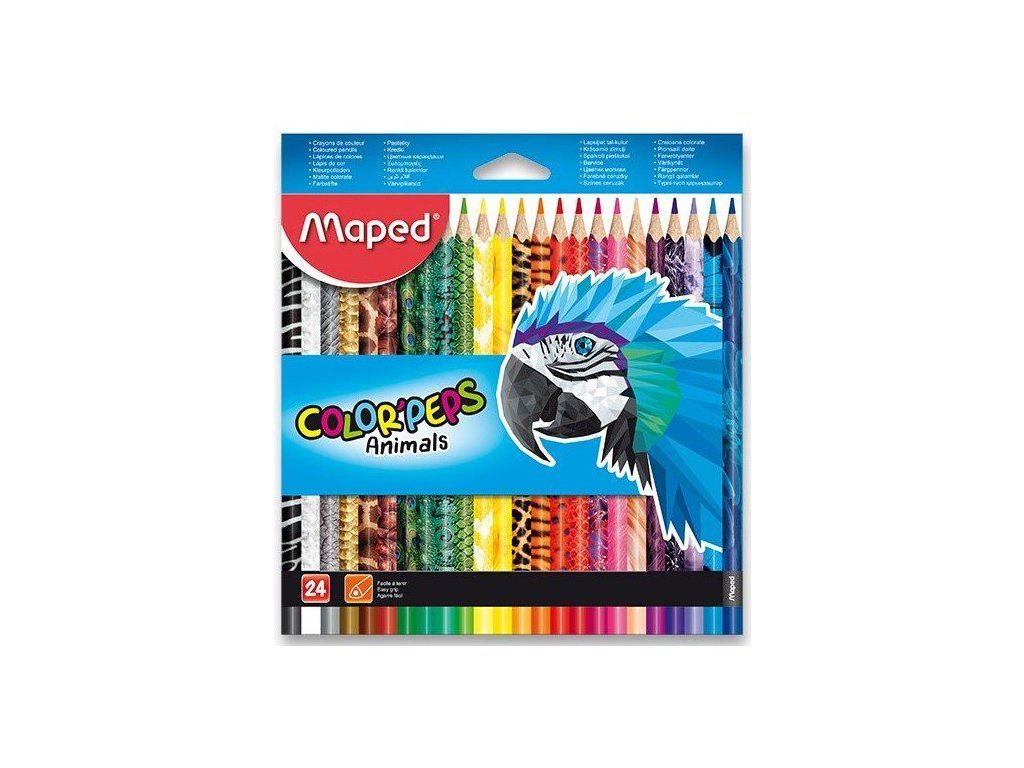 MAPED Pastelky trojboké Color'Peps Animals 24ks - ATRIA.SK