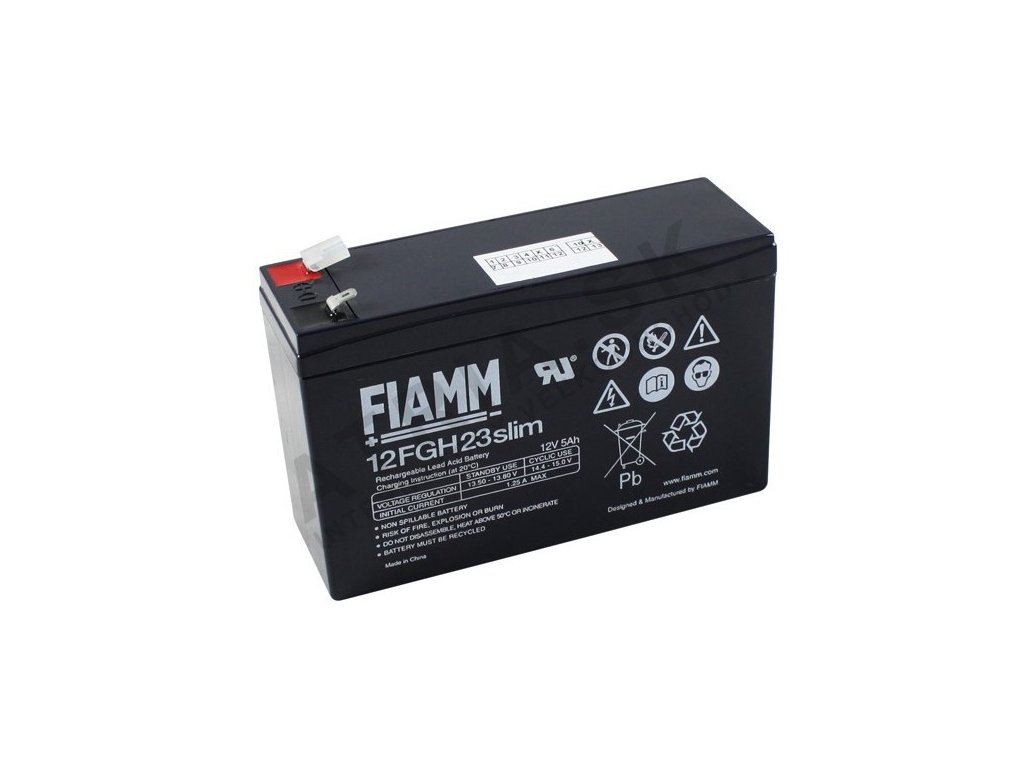 FIAMM High rate FGH 12 V 5,0 Ah slim - ATRIA.SK